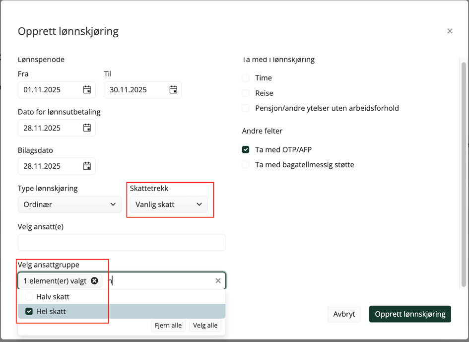 Måned med halv skatt i Lønn – Duett Økonomi